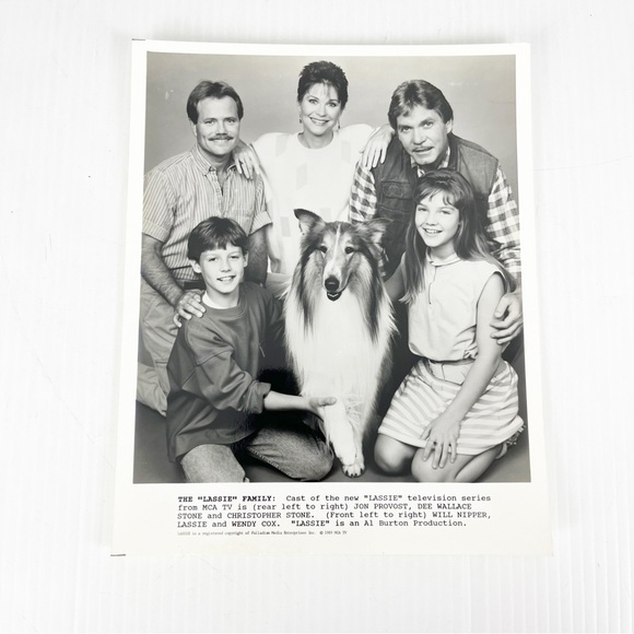 Other | Vintage 1989 New Lassie Mca Tv Cast Members Press Black White Photo Still | Poshmark